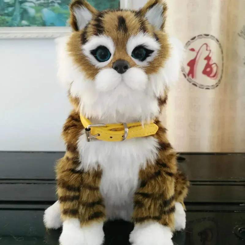 Robot Cat Electronic Plush Dog Toys Interactive Puppy Kitten Light ...