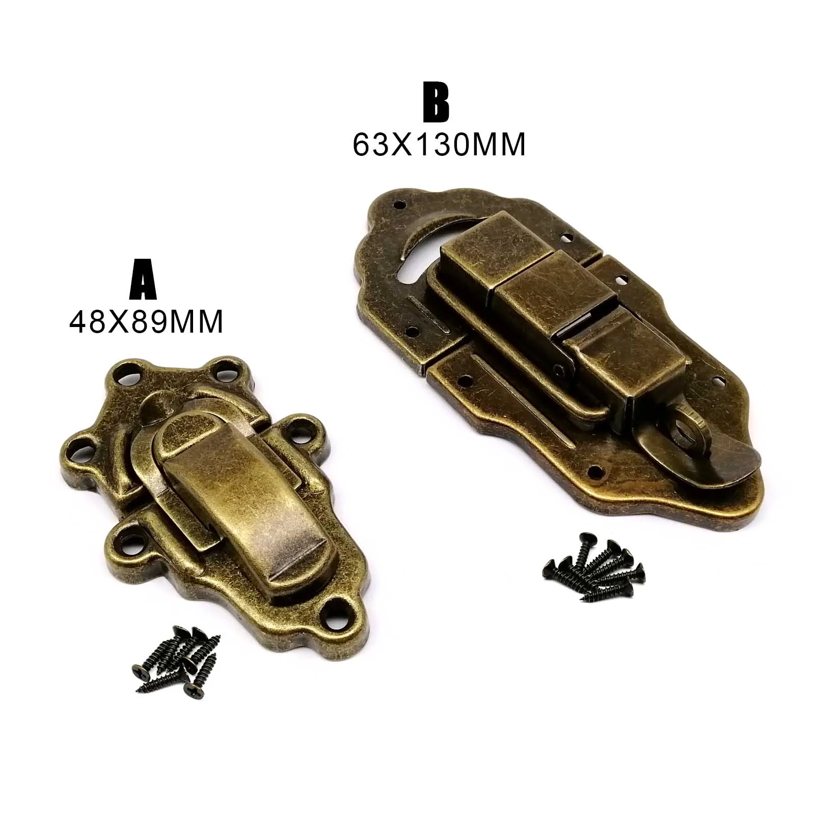 Large Heavy Duty Metal Latch - Antique Style Clasp for Wood Chests ...