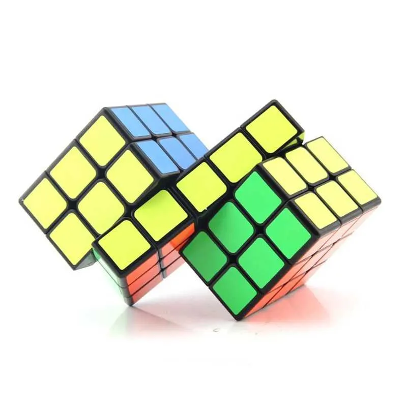 Colorful 3x3x2 Conjoined Speed Cube Stickerless Speed Cube Puzzle Toy ...