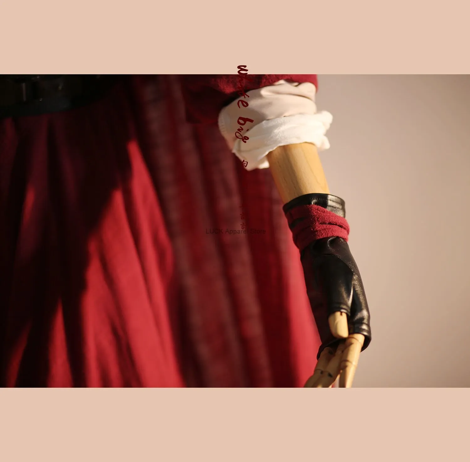 Jianghu Dream Cosplay Red Hanfu Vampire's Wife Dress With White Cliff ...
