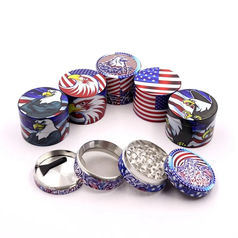 Dominican & Puerto Rican Flag Herb Grinders | Zinc Alloy Tobacco Spice ...