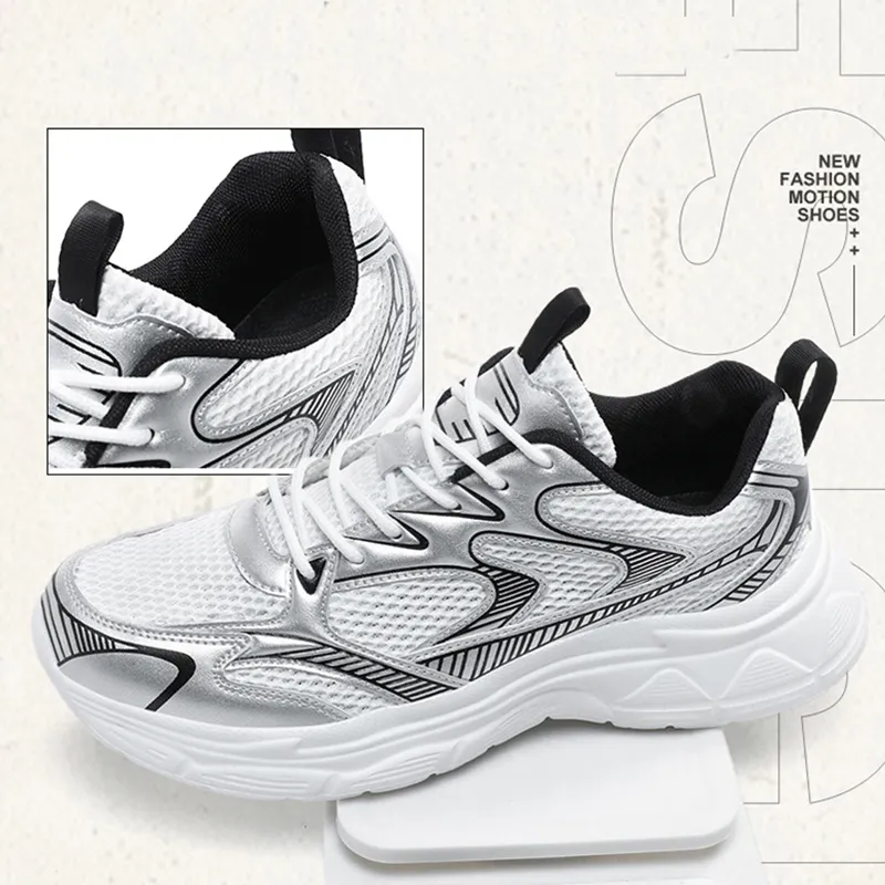 Bulk Designer Running Shoes: Platform Sneakers Mesh Breathable Outdoor ...