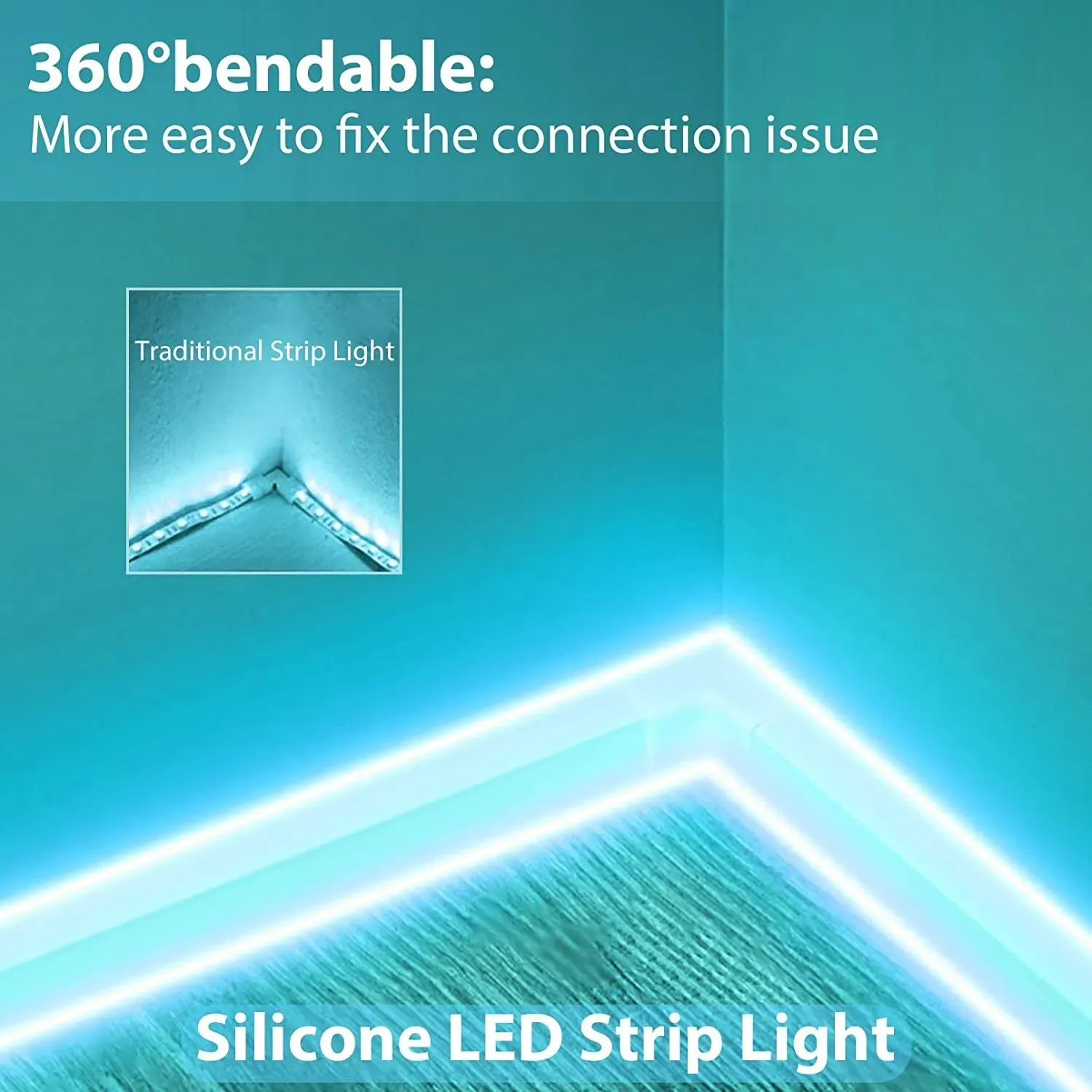 Neon LED Strip Lights Outdoor Waterproof 3.28ft-16.4ft RGB Color ...