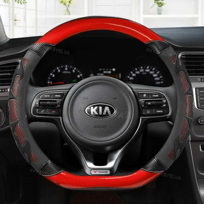 Steering Wheel Covers Car Steering Wheel Cover Anti Slip For Kia Cerato Forte Sportage K5 K9 K2 ...