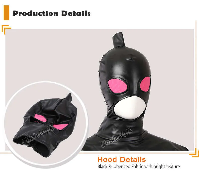 GwenPool Cosplay Costume With Cloak, Spandex, And Glumming Fabric ...