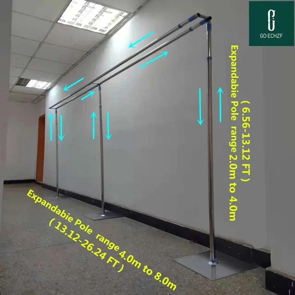 Adjustable Backdrop Curtain Stand: Versatile Double Crossbar Arch For ...