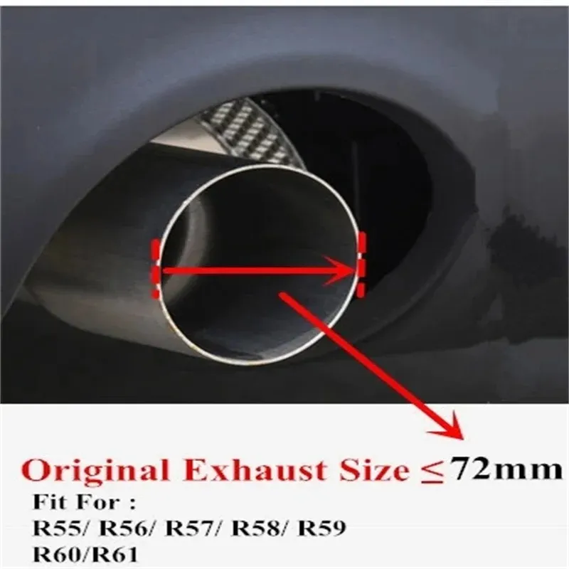 Carbon Fiber Exhaust Tip Pipe For Mini Cooper F54 F55 F56 F57 R60 R61 ...