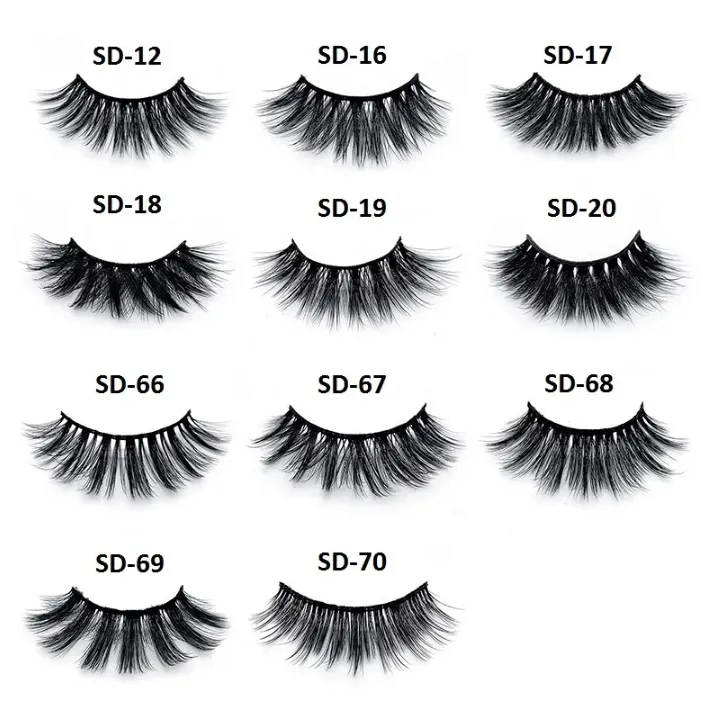 Soft And Natural 3D Mink Green False Eyelashes 20 Styles For Thick ...