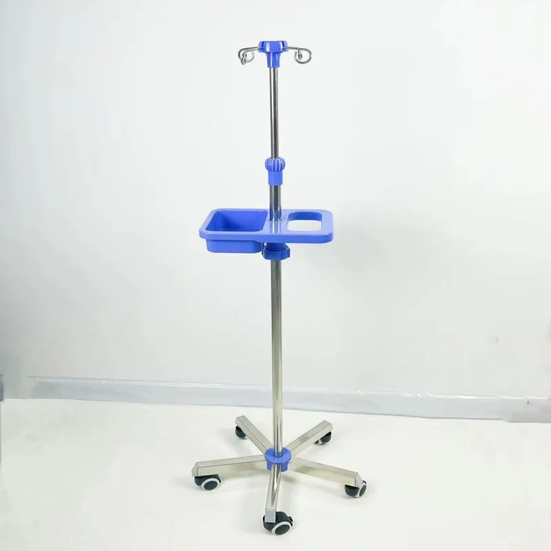 Mobile Stainless Steel Infusion Rack - Adjustable Height, Durable Drip ...