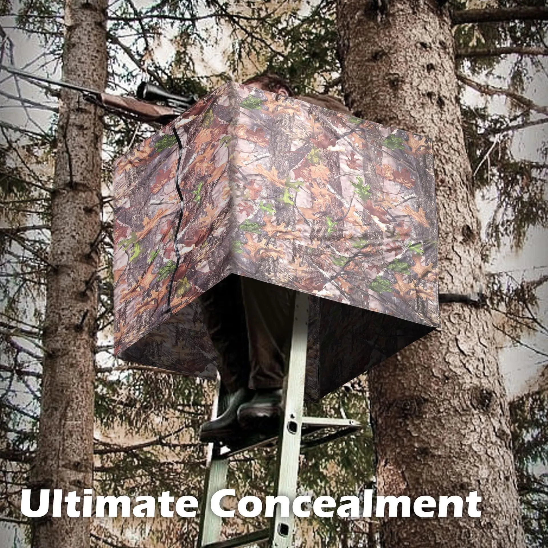 Premium Hunting Blinds with Cords: Elevated Camo Cover for Deer ...