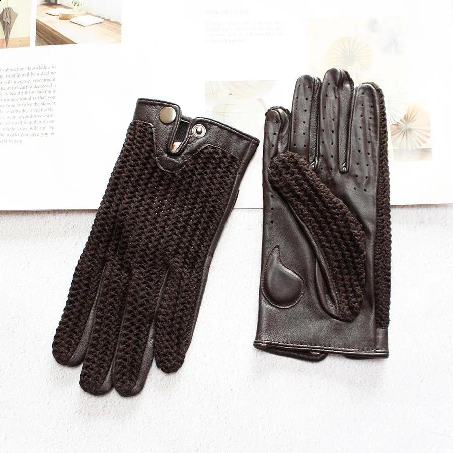 Motorcycle Riding Gloves Womens Touchscreen Sheepskin Leather, Thin ...