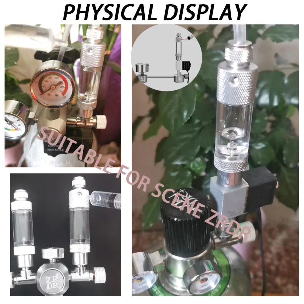 Aquarium CO2 Bubble Meter Water Injection Version CO2 Regler Generator ...