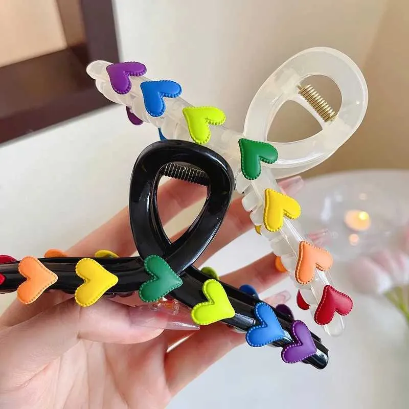 Elegant Rainbow Hair Claw Clip - Strong Hold, Stylish Design! Shop Now ...