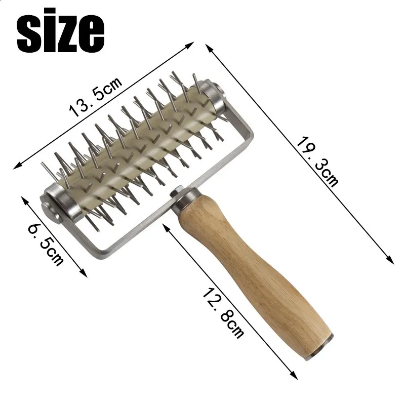 Stainless Steel Pastry Docker Roller Lattice Cutter Needle Pin Punch ...