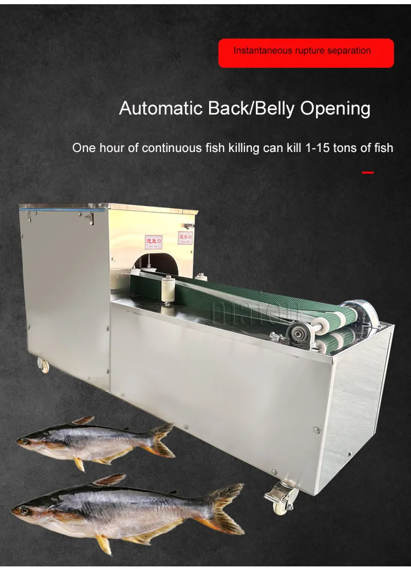 Electric Fish Slicer - Efficient Belly Splitting & Back Opening Machine ...