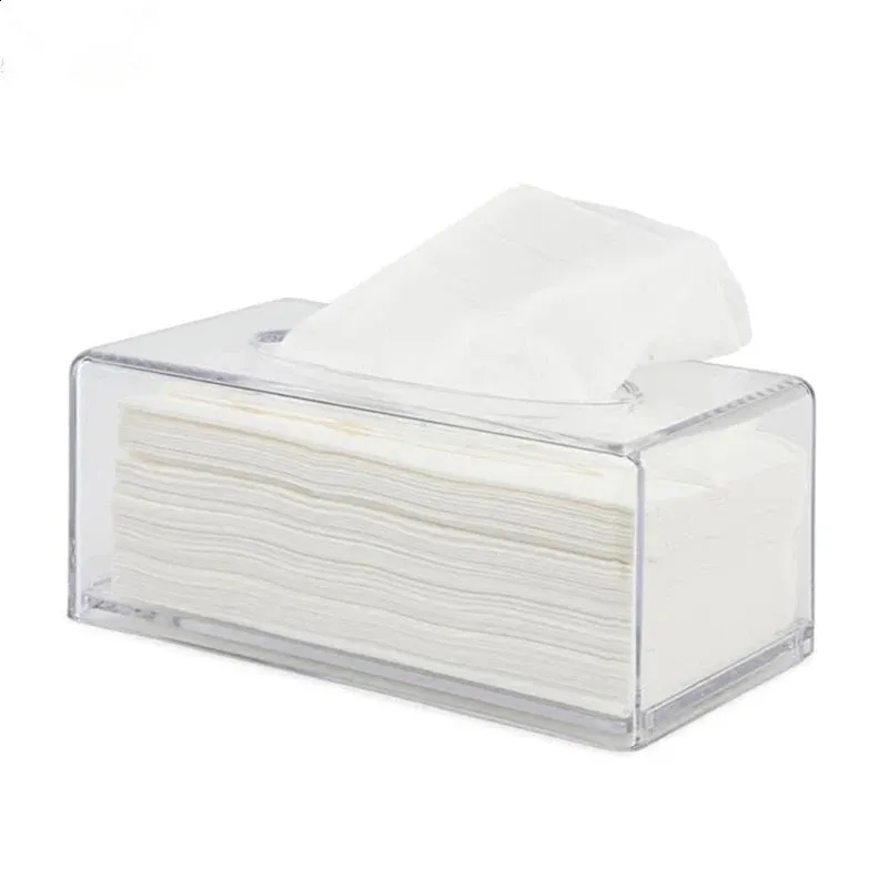 Clear Acrylic tissue in a box Holder - Multi-functional Organizer for ...