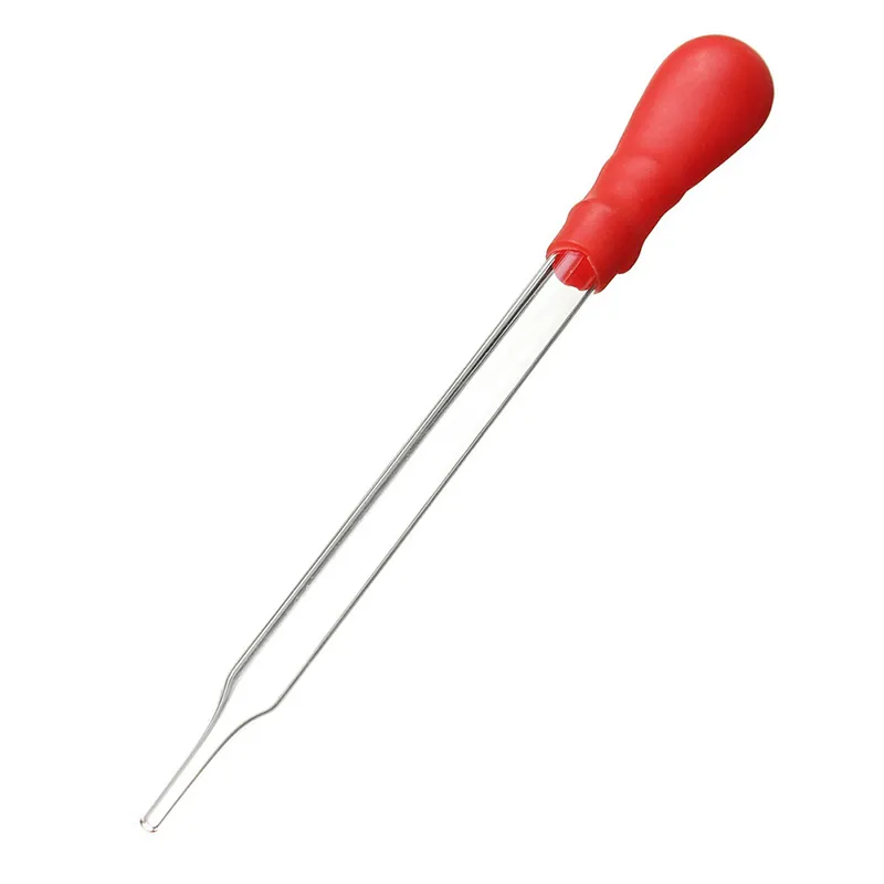 10ml Glass Dropper Pipettes with Red Rubber Cap - Durable Transfer ...