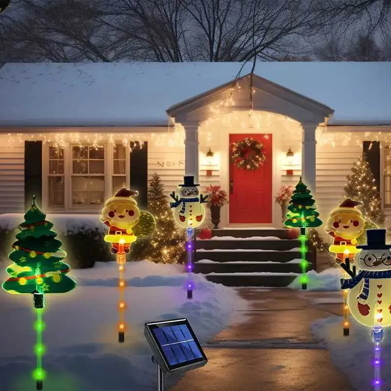 DHgate.com:6 Pack Solar Powered Christmas Path Lights - LED Waterproof ...