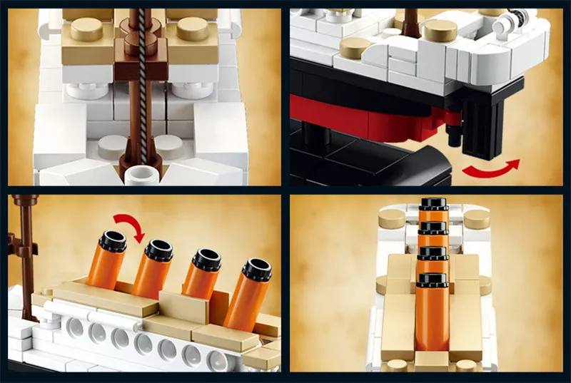 Sluban Titanic RMS Ship Boat Traditional Building Toy Set DIY 2025 ...