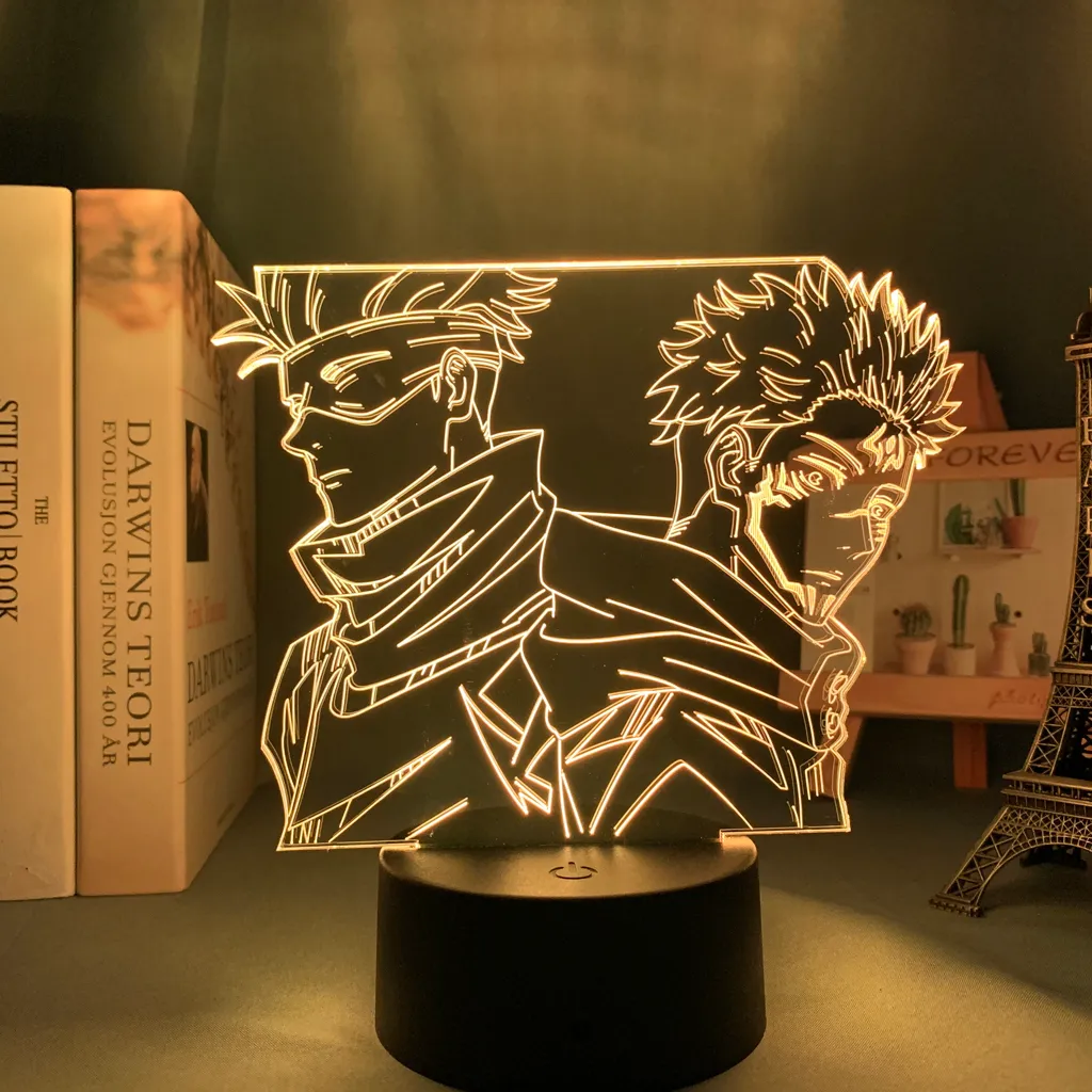 2025 Satoru Gojo LED Anime Lamp Jujutsu Kaisen Night Light For Room ...