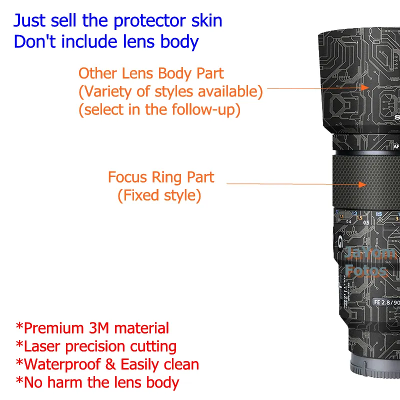 DHgate.com:SEL90M28G Camera Lens Sticker Coat Wrap Protective Film Body ...