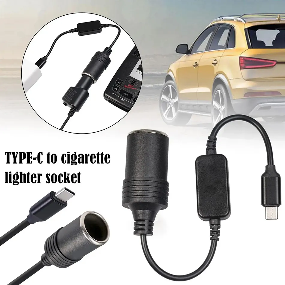 Usb male to cigarette lighter female store