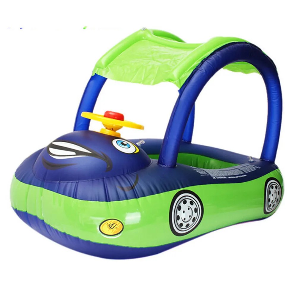 DHgate.com:2024Baby Pool Float with Sunshade, Inflatable Swim Rings for ...