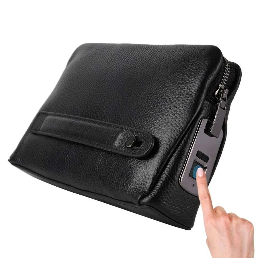 DHgate.com:Fipilock Men's Genuine Leather Smart Fingerprint Wallet ...