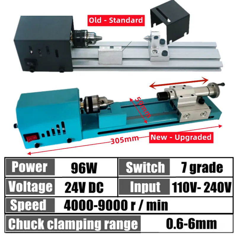 Mini Tornio In Legno, Tornio Perle Del Buddha Rotante Regolabile ...