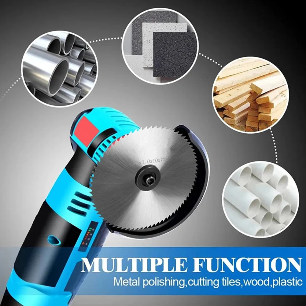 4-Pack 75x10mm Carbide Cutting Discs with HSS Saw Blade for Mini Angle ...