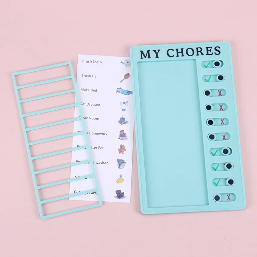 Reusable My Chores Checklist Daily Planner Memo Detachable Task Board Wall Hanging Memo Multi ...