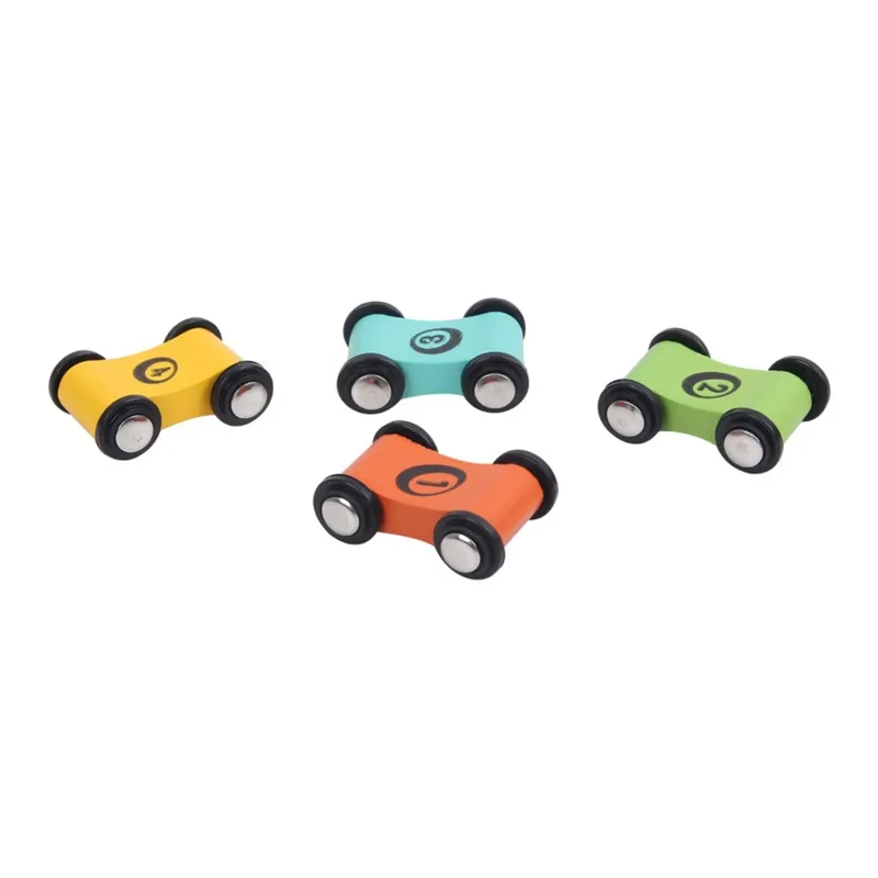 4-Piece Wooden Track Car Toy Set - Racing Fun for Toddlers! Best Seller ...