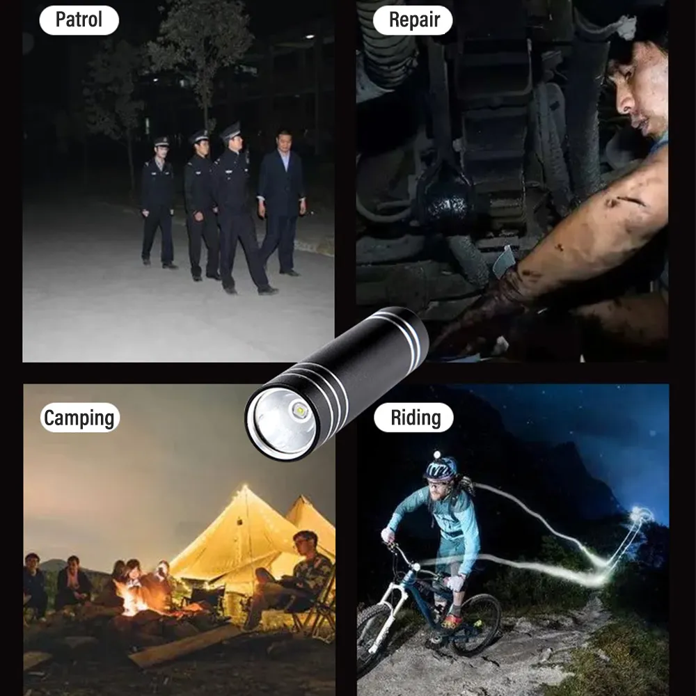 Rechargeable Mini LED Flashlight - Ultra-Long Range, 3 Modes ...