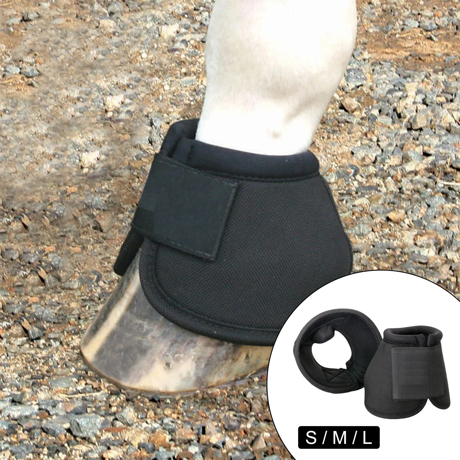Premium Overreach Horse Bell Boots Durable Oxford Cloth Hoof Guards, No ...