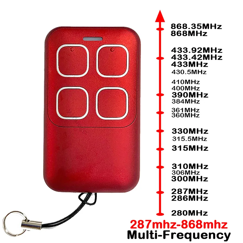 4-Pack Garage Door Remote Replacements - 433.92MHz Rolling Code for ...