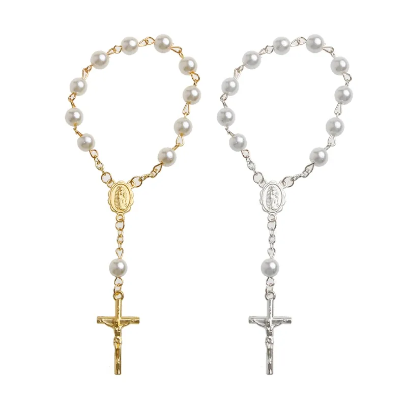 Rosary Cross Necklace Finger Chain Rosaries With Faux... From Ddmydec ...