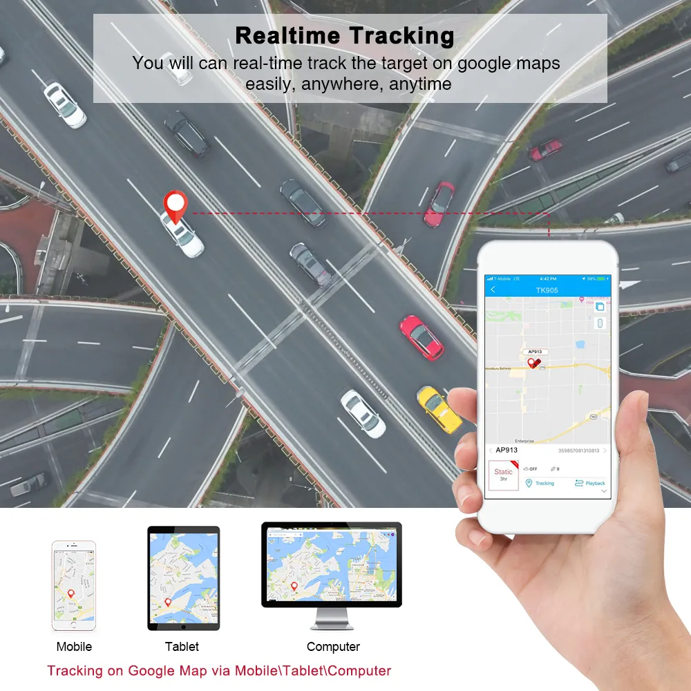 DHgate.com:20244G Mini Magnetic GPS Tracker for Cars - TKSTAR TK913 ...