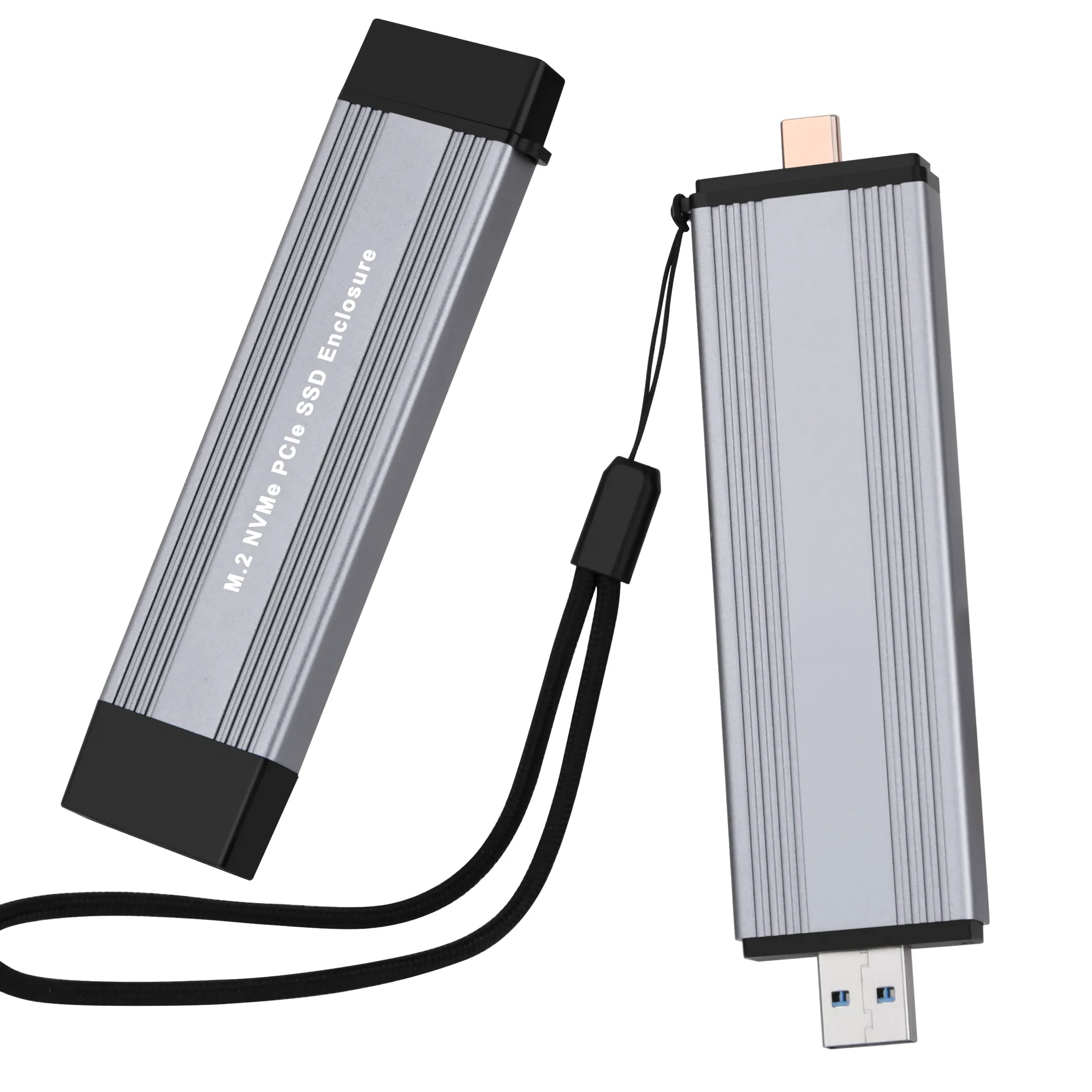 M.2 NVMe SSD Enclosure: Aluminum USB-C Gen 2 10Gbps External Solid ...