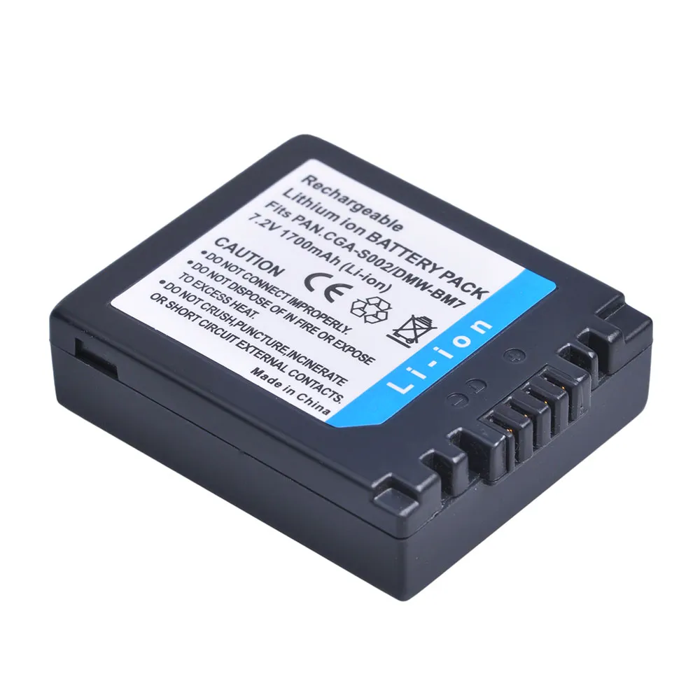 DHgate.com:CGA-S002E CGA-S002 DMW-BM7 Battery and Charger for Panasonic ...