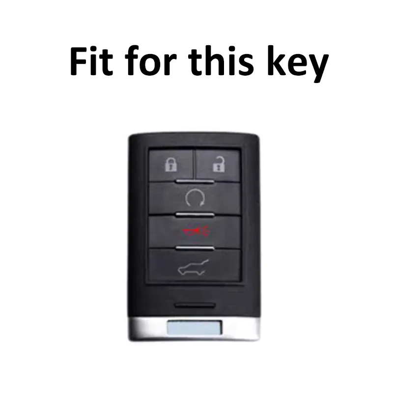 5 Buttons TPU Car Key Cover Case Shell for Cadillac and Chevrolet Key ...
