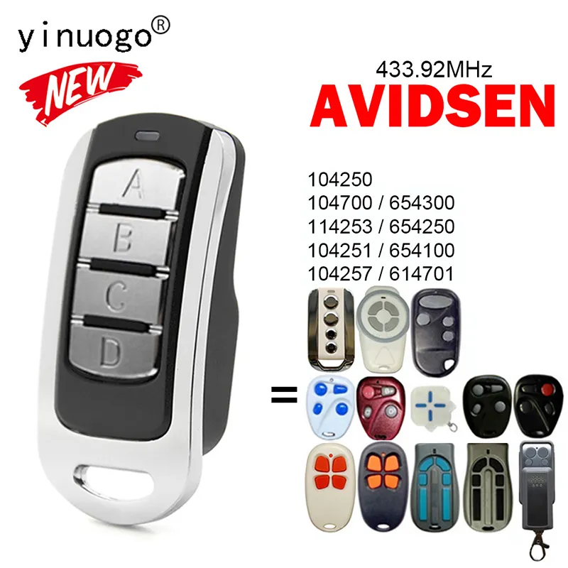 Avidsen Garage Door Remote Control Gate Opener 433.92MHz Command for ...