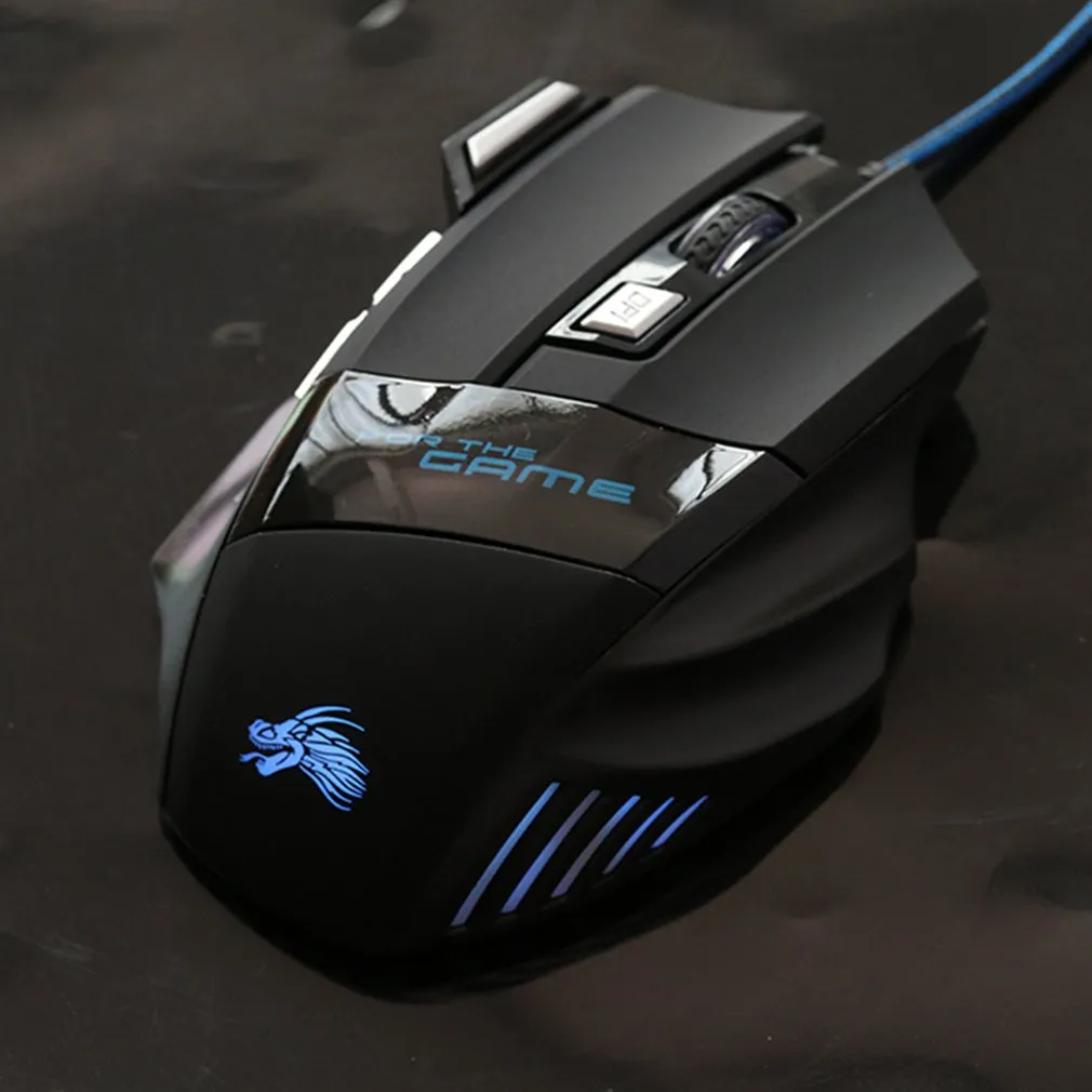 Gaming Computer Mouses Ergonomic Optical Wired Mouse With 7 Buttons ...