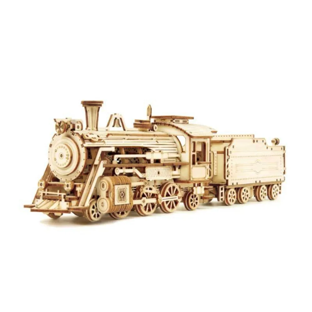 Montessori 3D Wooden Steam model train hobby - Educational Children's ...