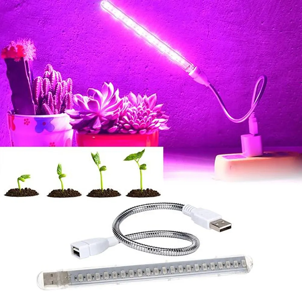 USB 5V LED Plant Grow Light Full Spectrum Lamp for Indoor Plants ...