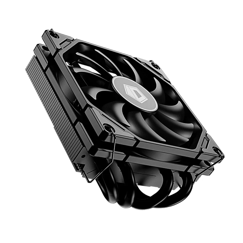Low Profile 90mm CPU Cooler with 4 Heatpipes, Super Slim Radiator, and 4 Pin PWM Fan for Intel ...