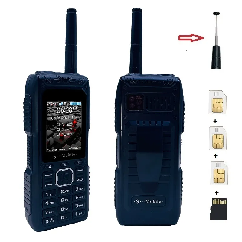 New Phone S555 Three-Card Three-Standby Outdoor Mobile Phone With Long Standby Time, Strong ...