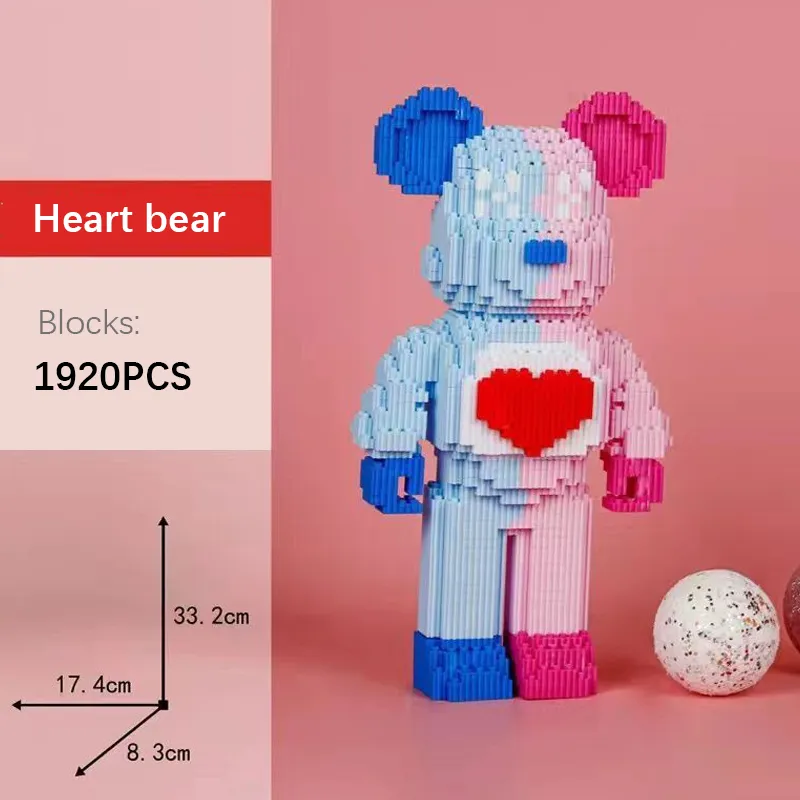 Violence Bear Building Block Toy 3D DIY Assembly... From Ddmylovely ...