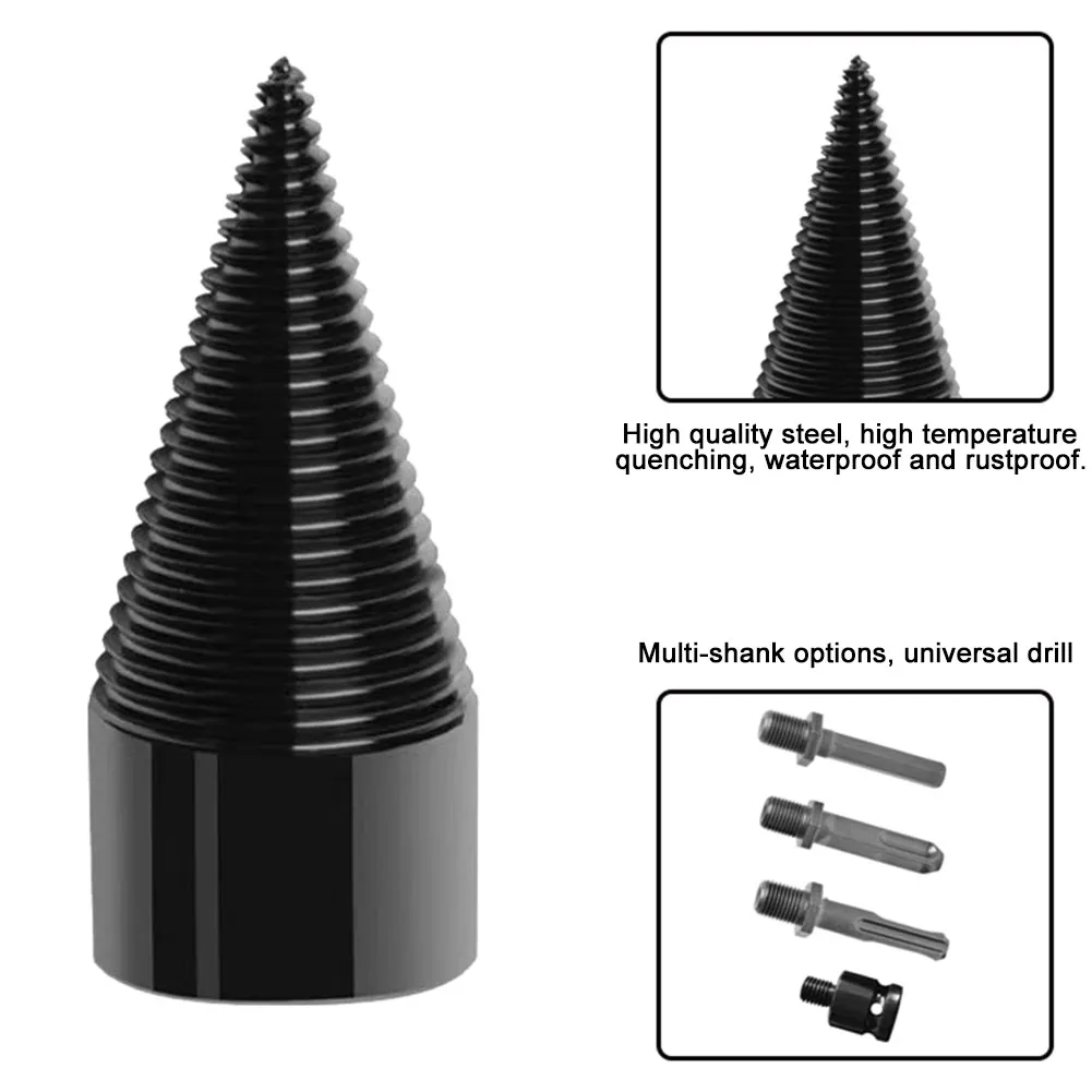 DHgate.com:Heavy-Duty Drill Screw Cone Driver Set: 45mm & 50mm Wood Splitting Drill Bits for ...