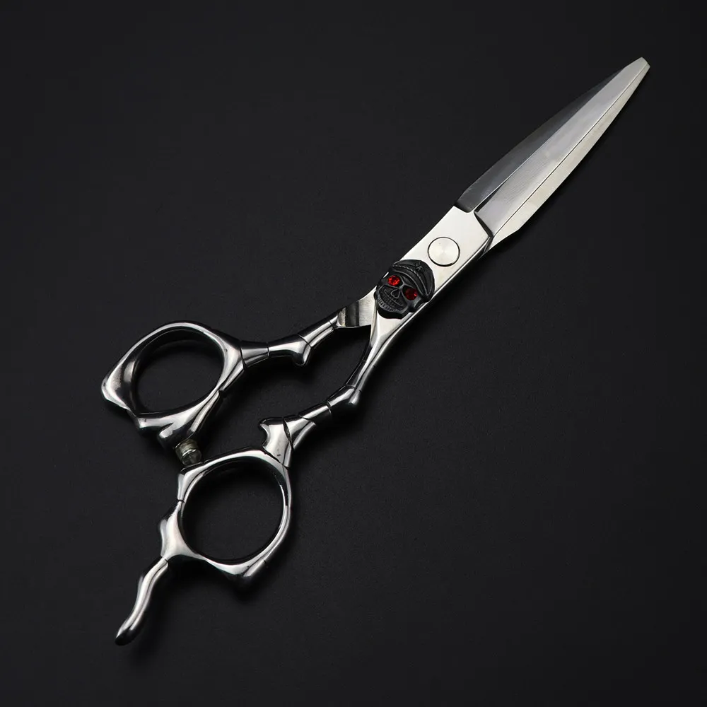 Sharp Hair Scissors, Professional Haircut Shears: 6'' Skull Design Hair ...