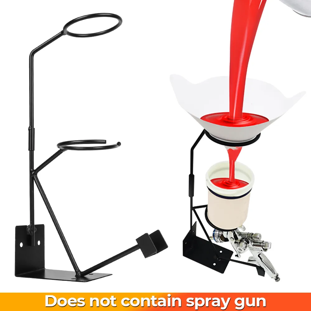 Steel Spray Gun Holder & Paper Funnel Rack - Versatile Paint Sprayer ...